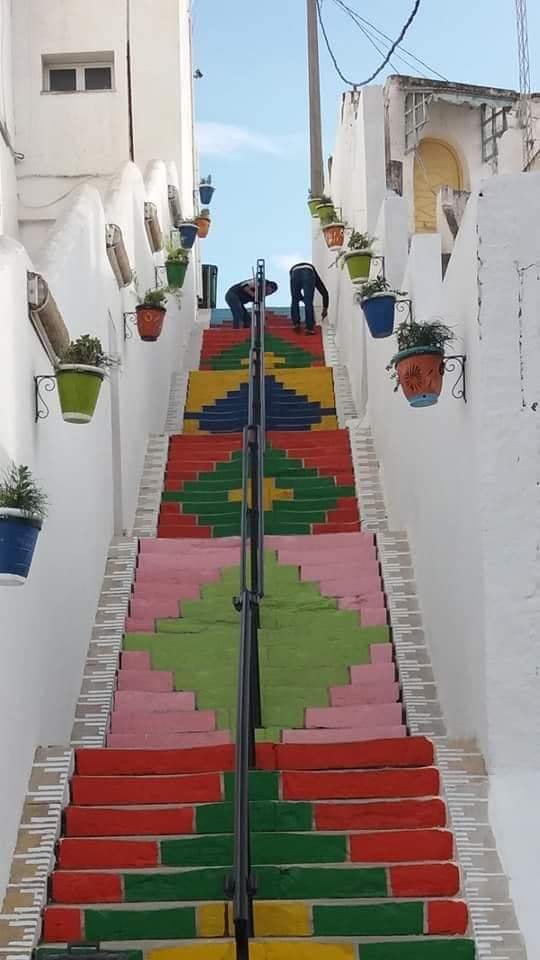 PHOTOS: ils donnent des couleurs à l’escalier de l’hôpital Habib ...