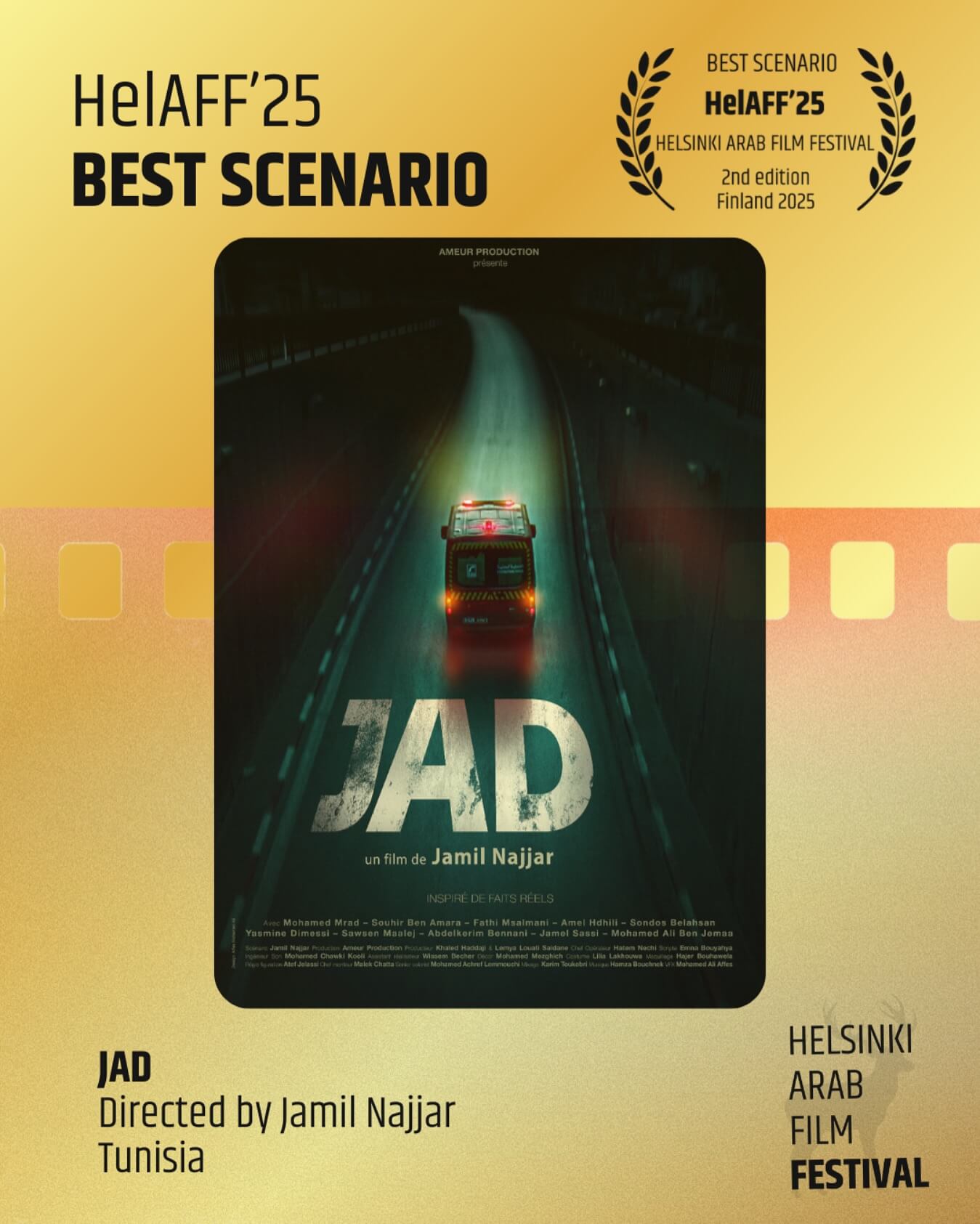 Le film tunisien Jad de Jamil Najjar récompensé à Helsinki – Réalités ...