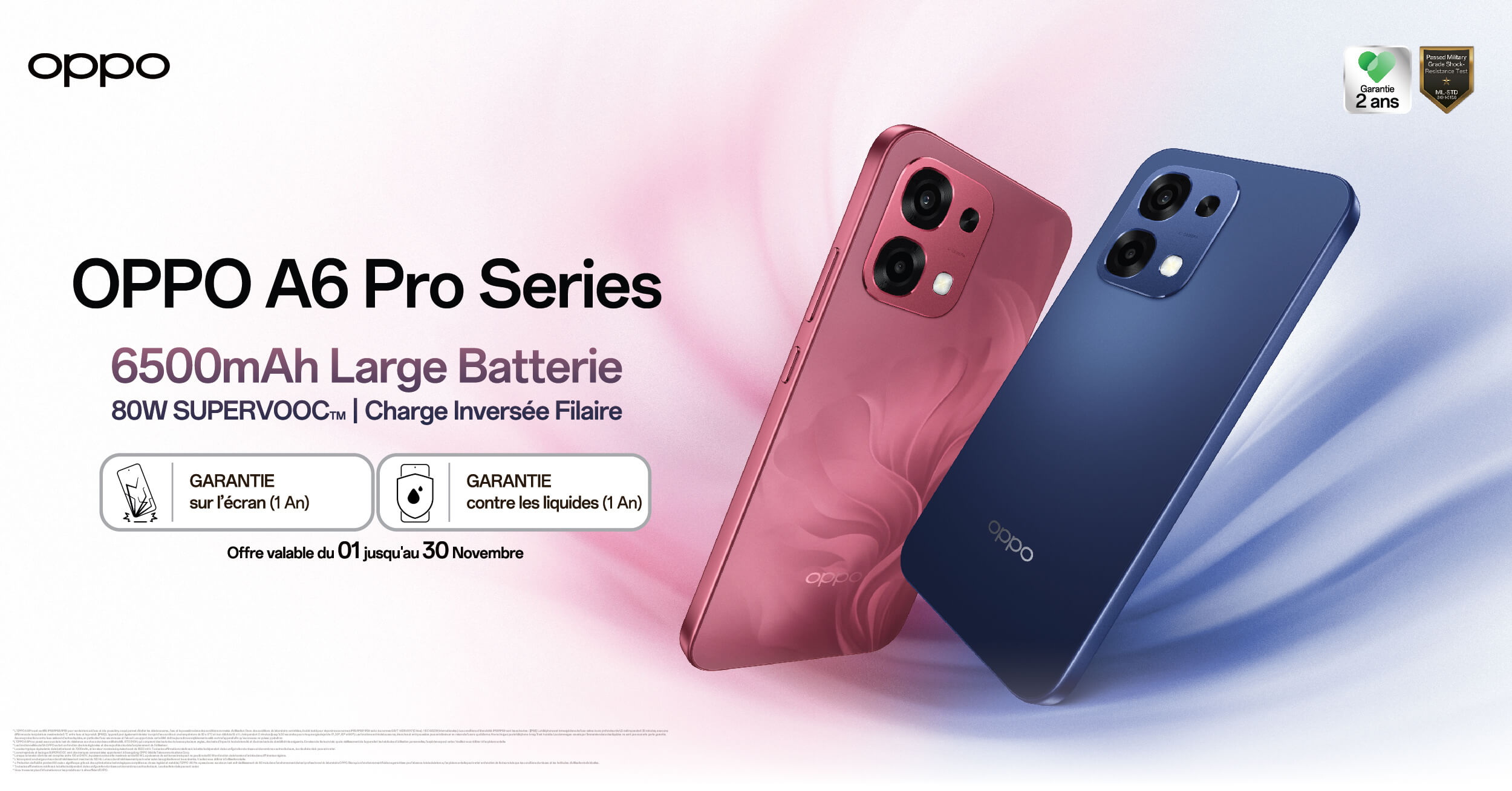 Présentation de la série OPPO A6 Pro, dotée d’une batterie longue durée ...